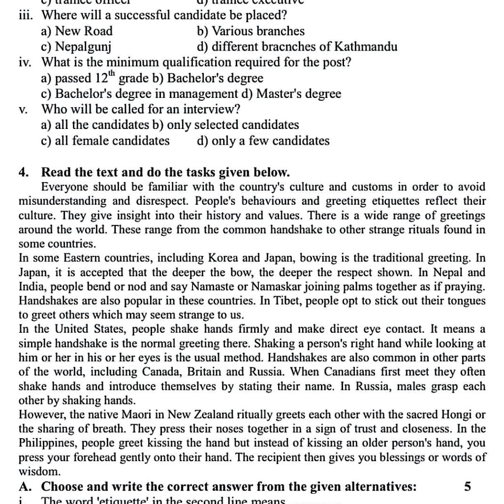 Pre-BLE Exam 2082 Question Papers by SAAT | All Subjects PDF - Bidhya ...